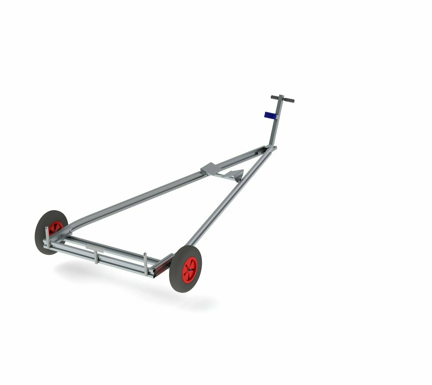 Aluminium Finn Launch Trolley no cradles fitted – Mersea Trailers