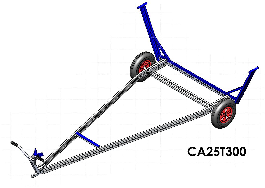 RS300 launch Trolley Aluminum – Mersea Trailers