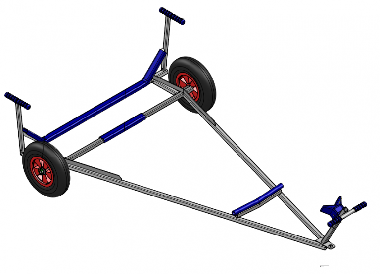 West Mersea Feva lanuch trolley – Mersea Trailers