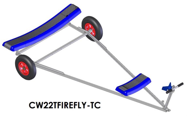West Mersea Firefly Twin Cradle launch trolley – Mersea Trailers
