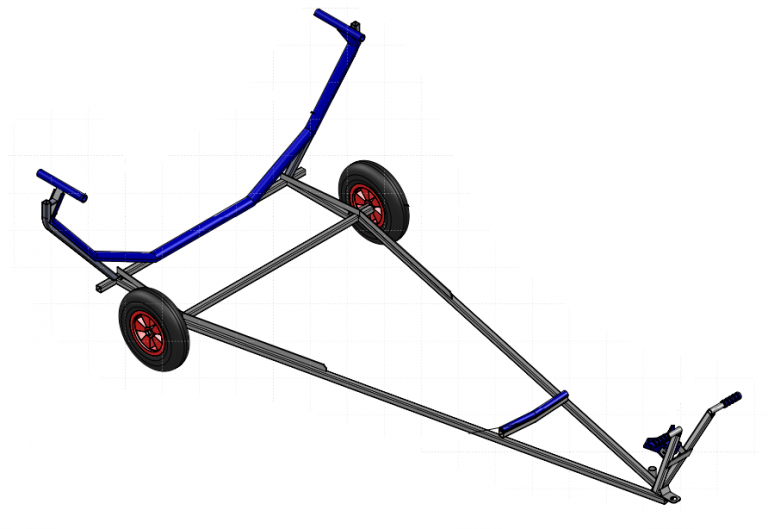 250 Launch Trolley for Omega – Mersea Trailers