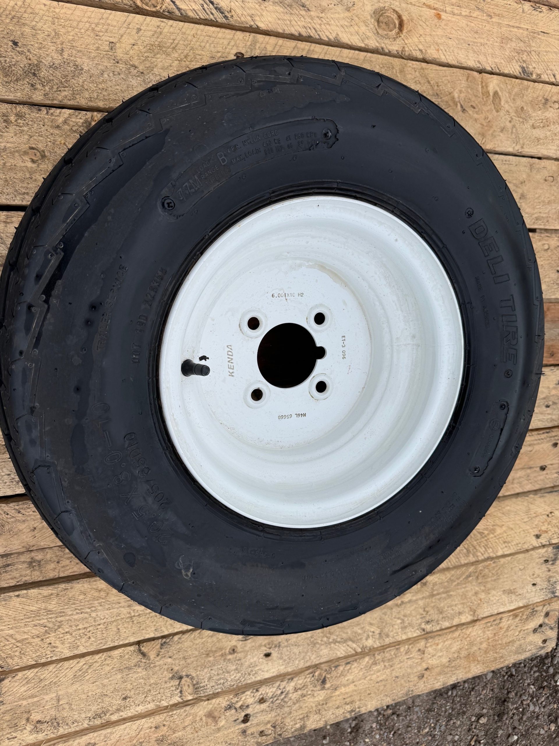 10 inch wide road wheel 20.5 x 8x 10, 4x4 inch PCD. - Mersea Trailers