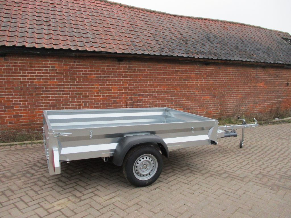 8 x 4 Box Trailer 750 kg single axle pre galv – Mersea Trailers
