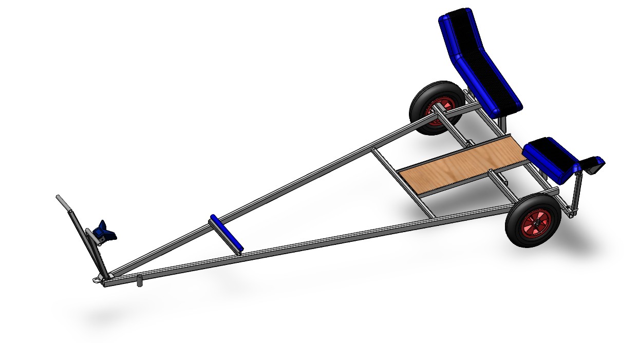 Laser Stratos Keel version 275 trolley – Mersea Trailers