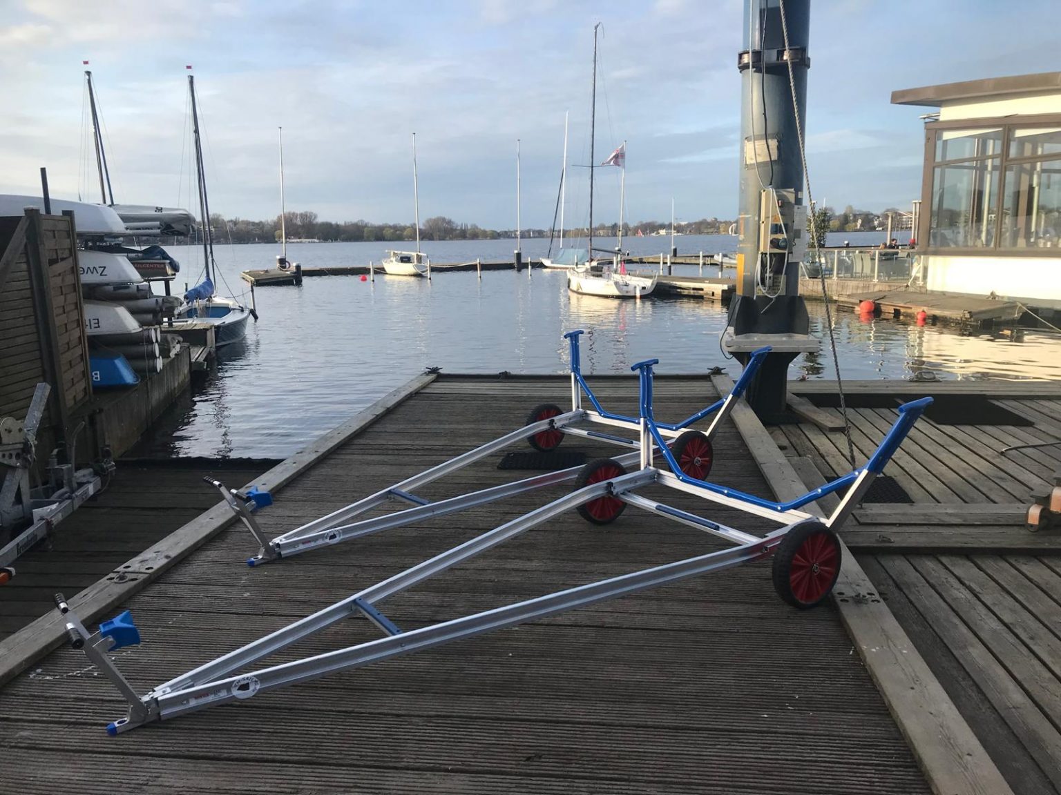 Aluminium trolley to suit 29ER – Mersea Trailers