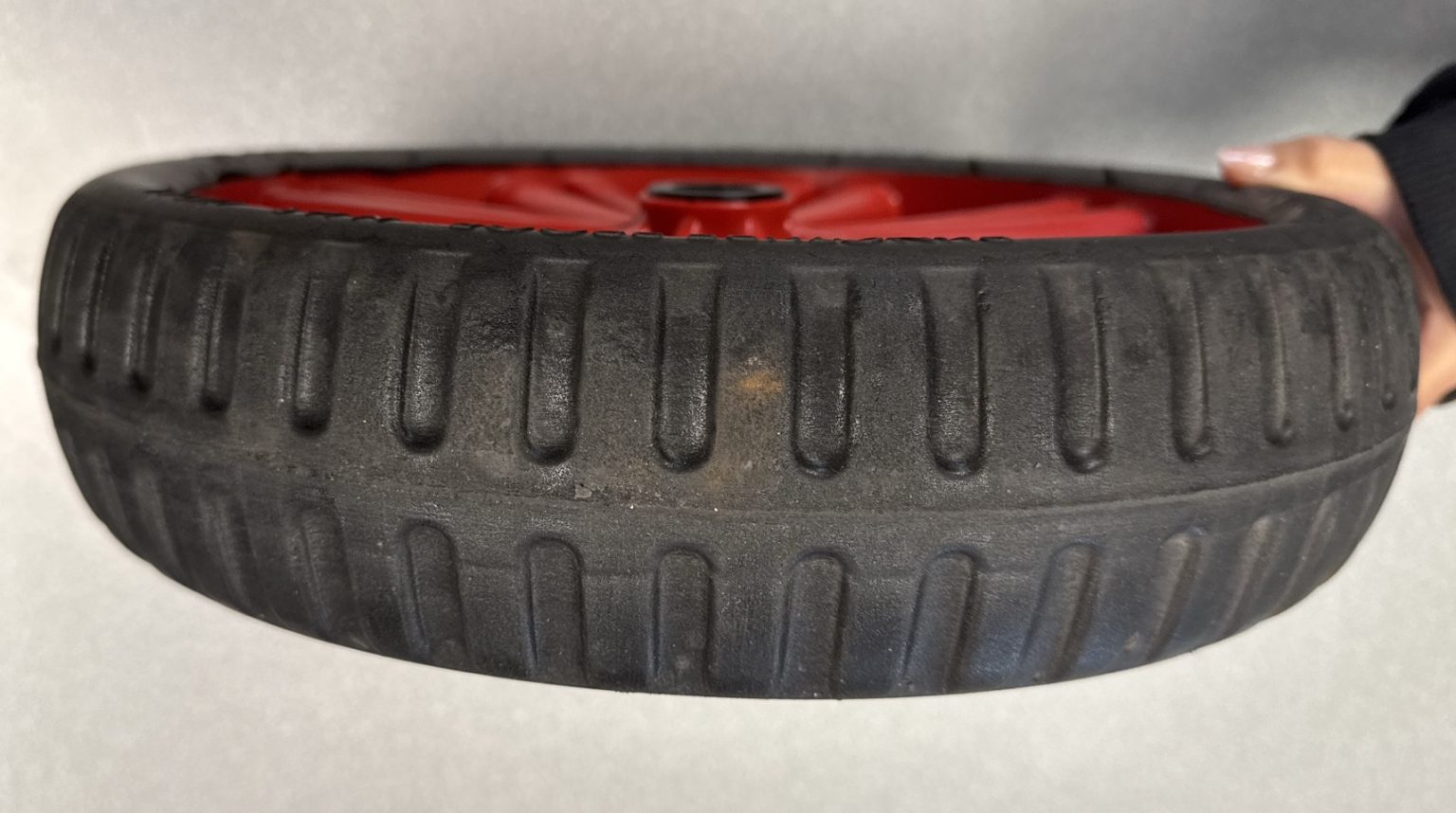 Puncture Proof trolley wheel 395×90-8 26mm red plastic rim – Mersea ...