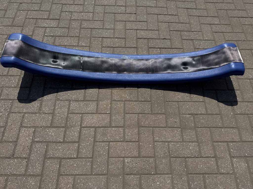 Finn Cradle rear foamed and Rubbered – Mersea Trailers