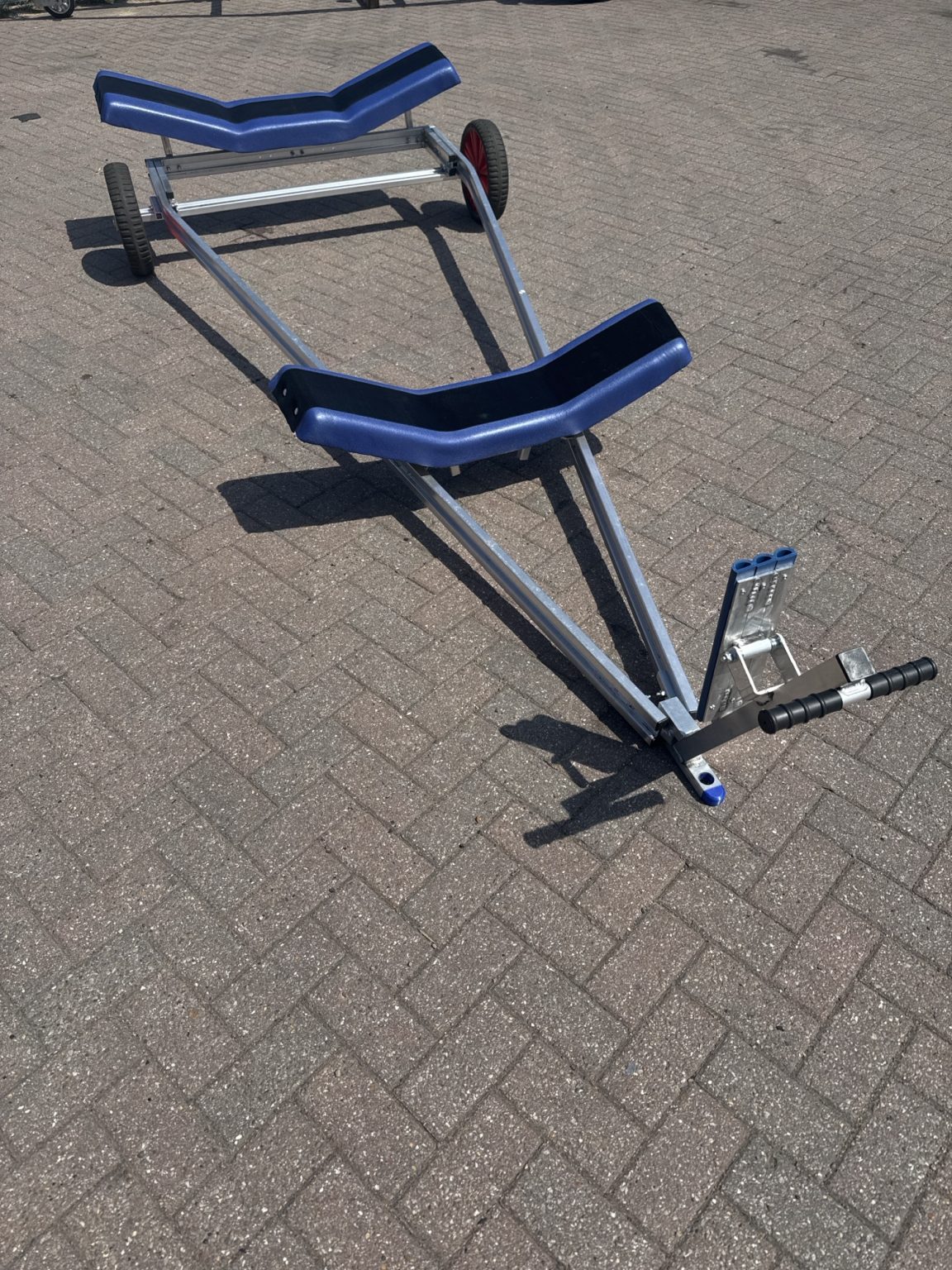 Aluminium Fireball twin cradle trolley – Mersea Trailers