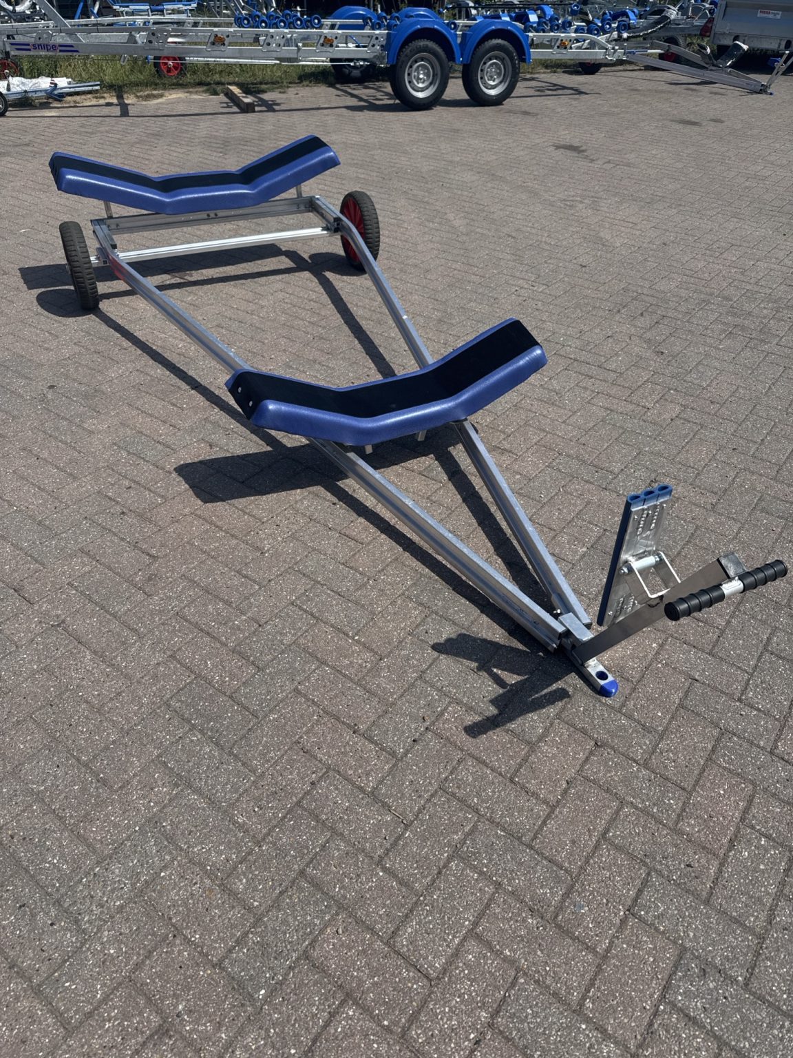 Aluminium Fireball twin cradle trolley – Mersea Trailers